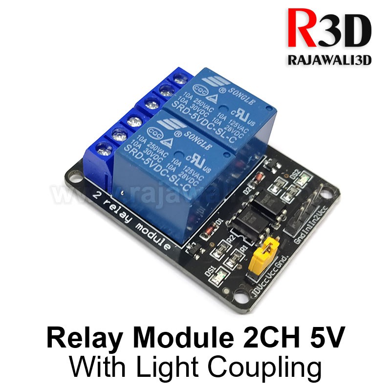 Jual Relay Module 2 Channel 5V With Light Coupling Protection | Shopee ...