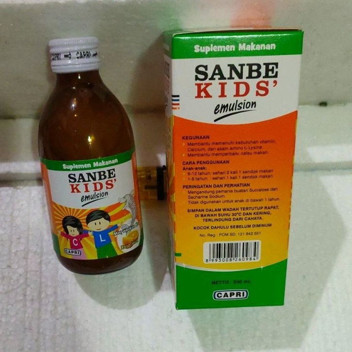 Jual SANBE KIDS SIRUP 200 mL-Sirup Emulsion Multivitamin lengkap ...