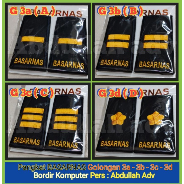 Jual Pangkat pdh Basarnas golongan 3a/tanda jabatan pdh basarnas ... Jual Pangkat pdh Basarnas golongan 3a/tanda jabatan pdh basarnas ...