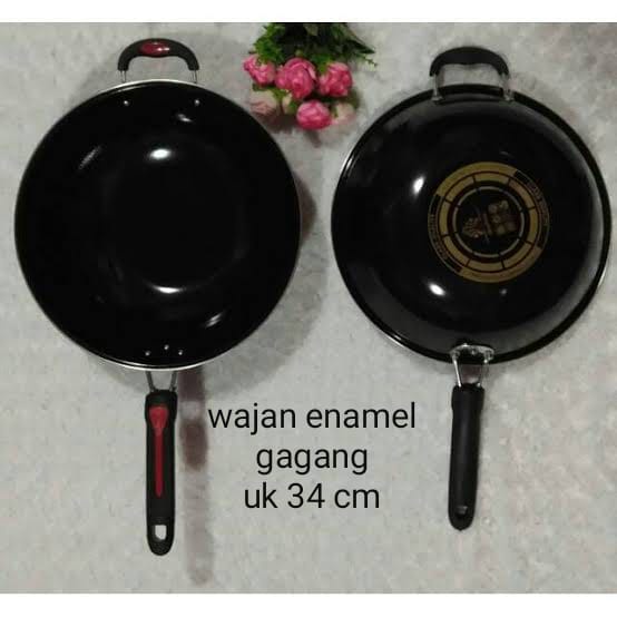 Jual WAJAN ENAMEL KUPING D 36DAN GAGANG D 34/ WAJAN ANTI LENGKET ANTI ...