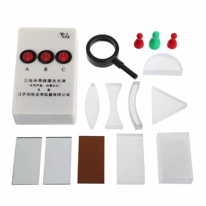 Jual Set alat Laser Lensa Optical Concave Convex Prisma Laboratorium ...