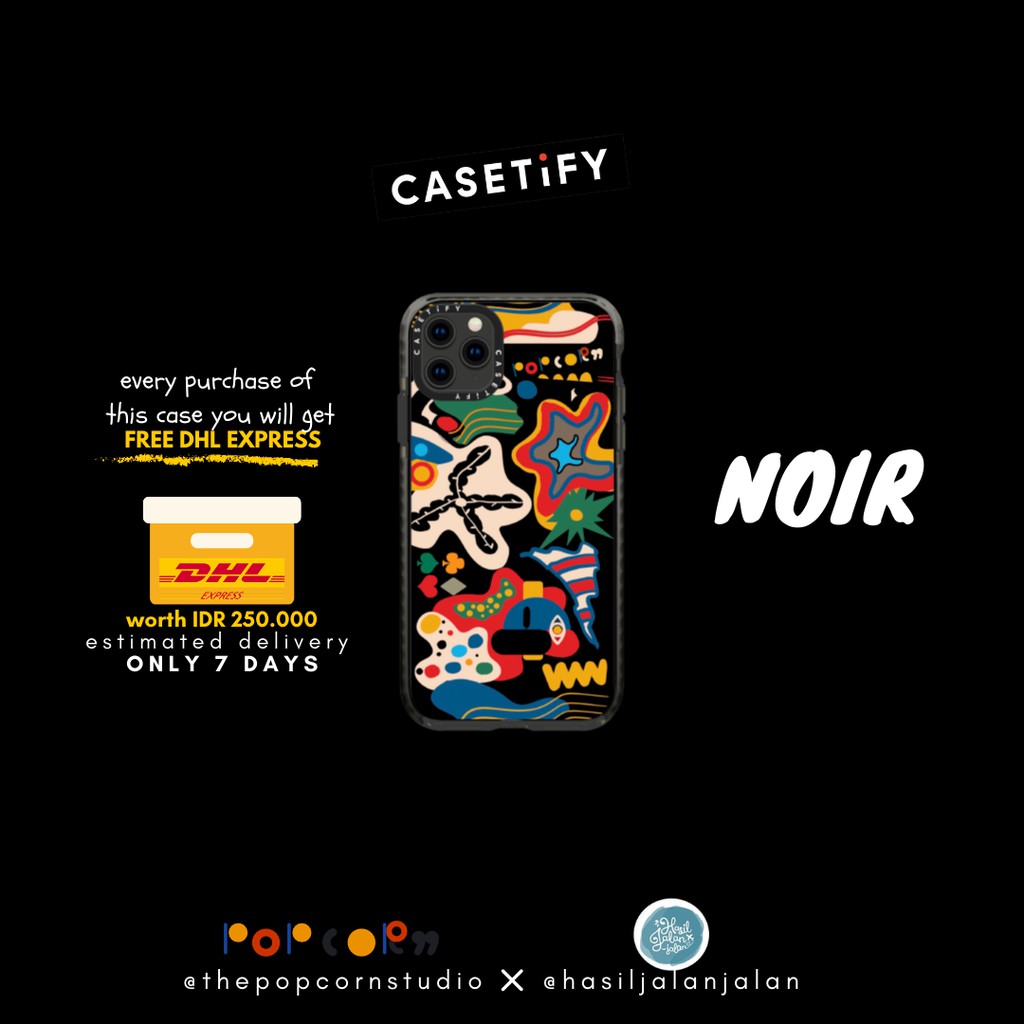 Jual Casetify Original IMPACT - POPCORN x @hasiljalanjalan - NOIR ...