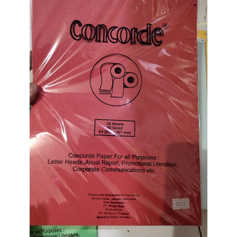 Jual Kertas Concorde A4 90 gr (1 pack) | Shopee Indonesia