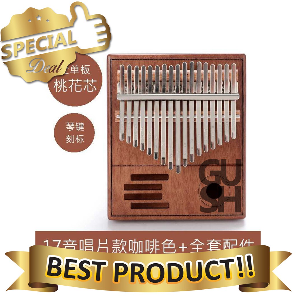 Jual Alat Musik Kalimba Dengan Model Unik & 17 Notasi Nada | Shopee ...