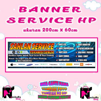 Jual Spanduk Banner Backdrop Service Handphone/ Banner Service HP ...