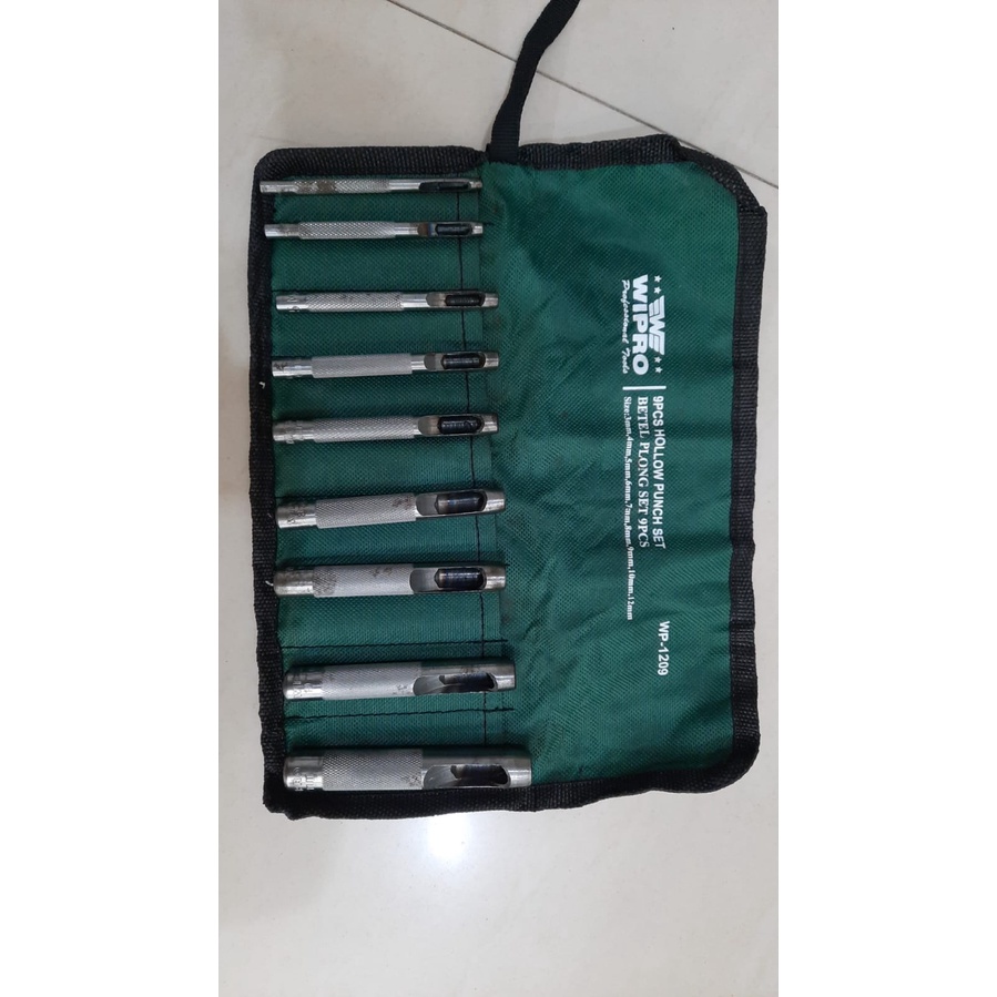 Jual BETEL PLONG SET WIPRO 9 PCS - HOLLOW PUNCH SET (sedikit berkarat ...