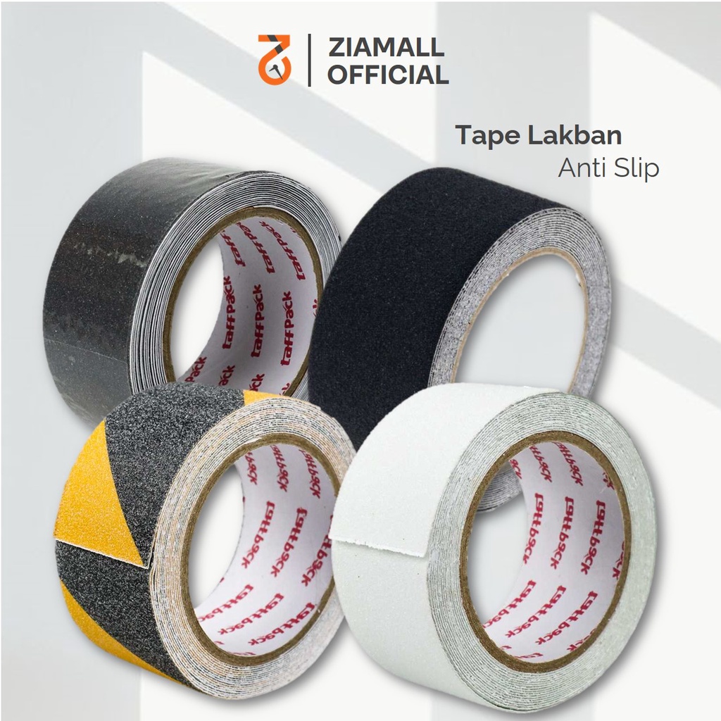 Jual Lakban Tape Solatip Solasi Perekat Safety Grip Anti Slip Strong Traction Hitam Transparan ...