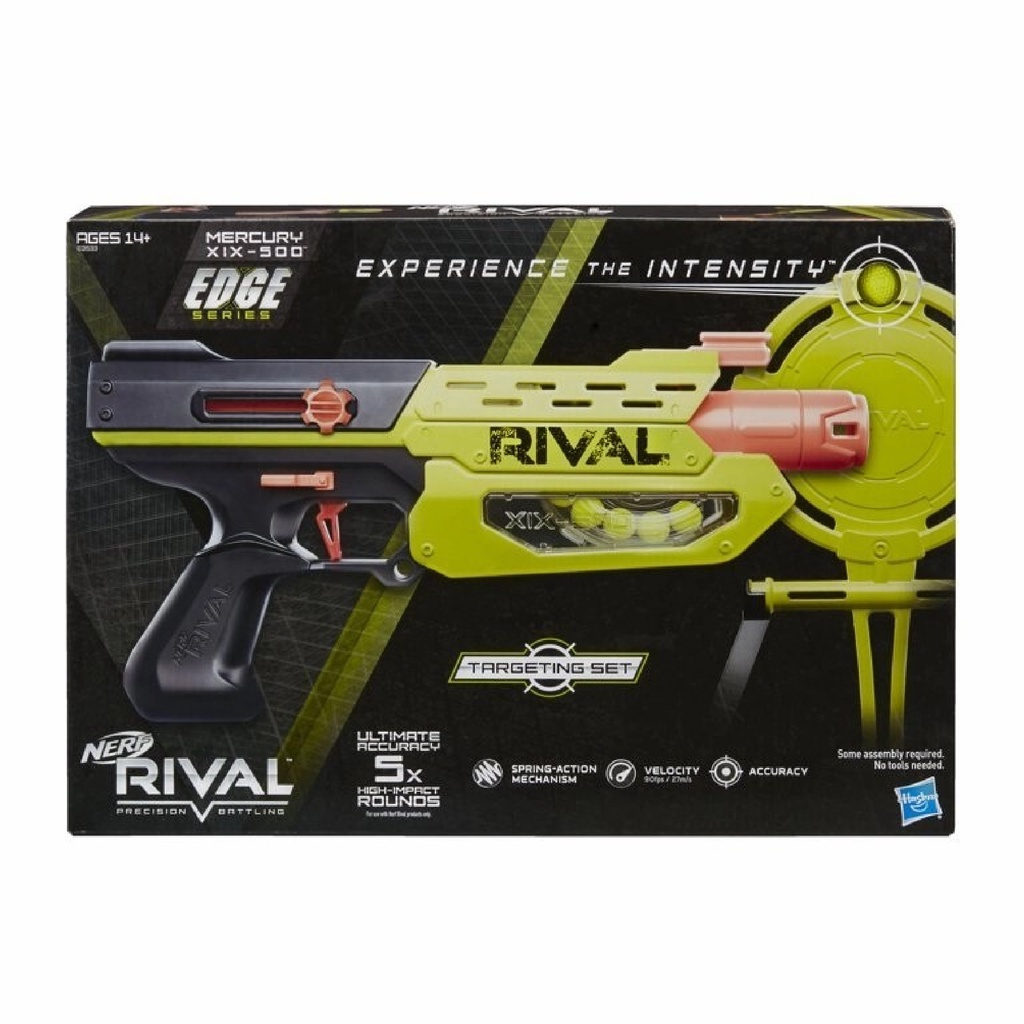 Jual NERF Rival Mercury XIX-500 Edge Series Blaster with Target & 5 ...