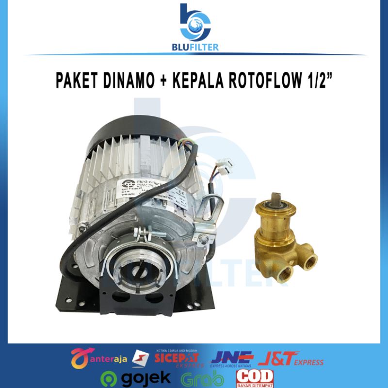Jual DINAMO BOOSTER MOTOR ROTOFLOW + KEPALA POMPA ROTOFLOW 1/2, 3/4 HP ORIGINAL | Shopee Indonesia