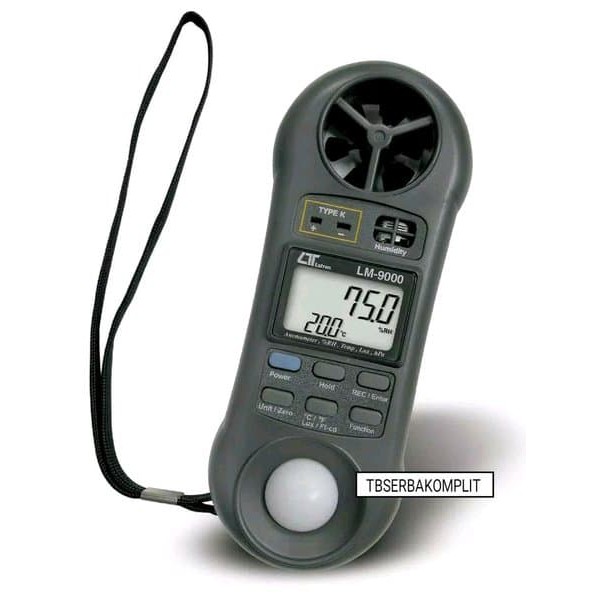 Jual Lutron LM-9000 7 in 1 Environment Analysis Meter Anemometer Air ...