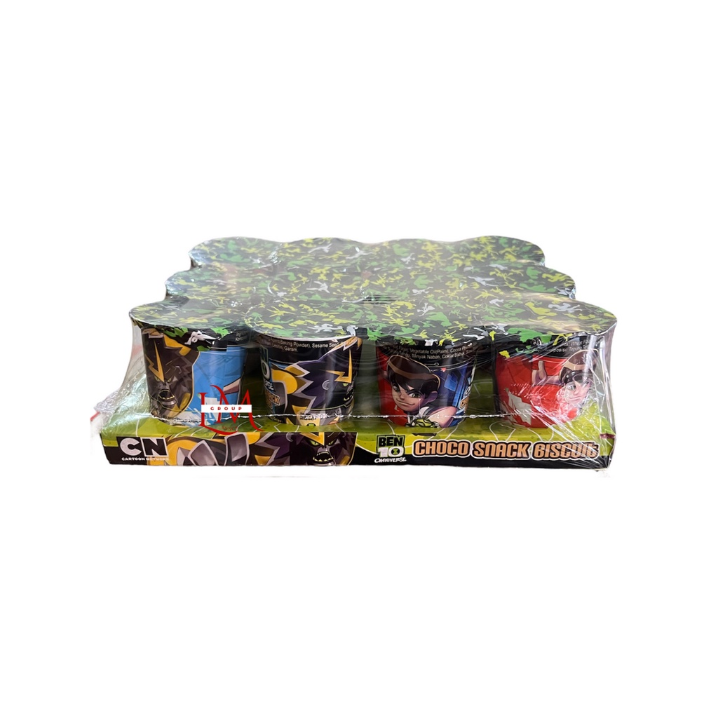 Jual Ben 10 Biscuit Choco Snack Makanan Anak Ukuran Mini/Medium/Jumbo ...