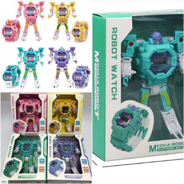 Jual JamTangan Desain Robot Kartun untuk Anak | Shopee Indonesia
