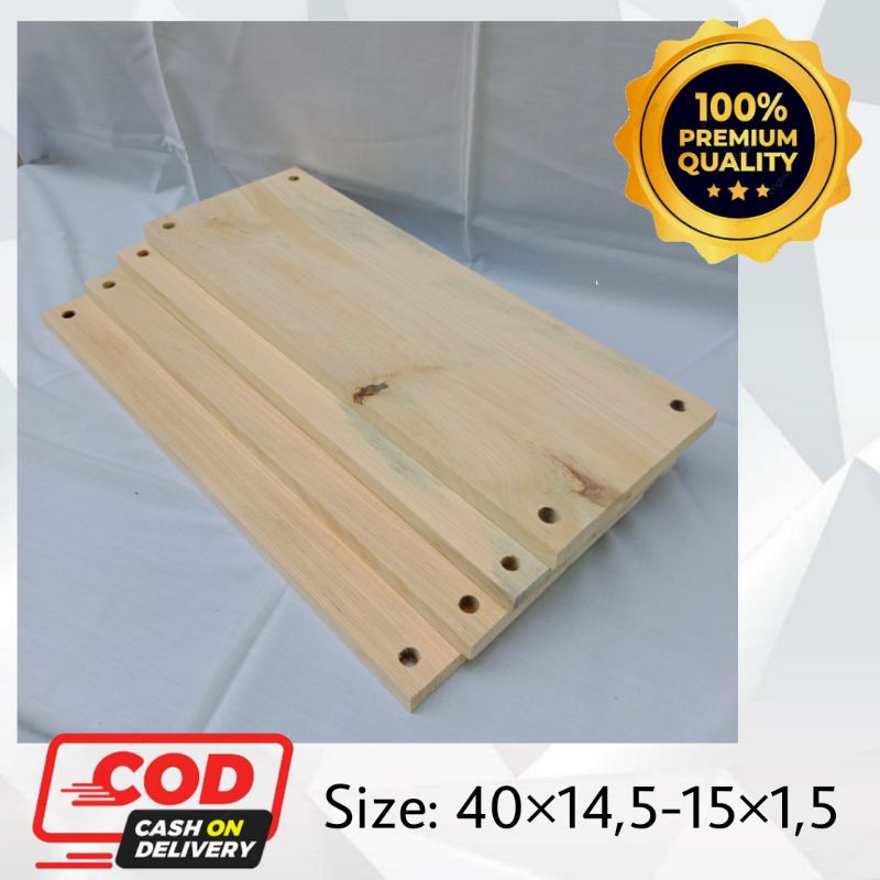 Jual Papan kayu ambalan pinus 40cm×14cm free 4 lubang untuk ambalan ...