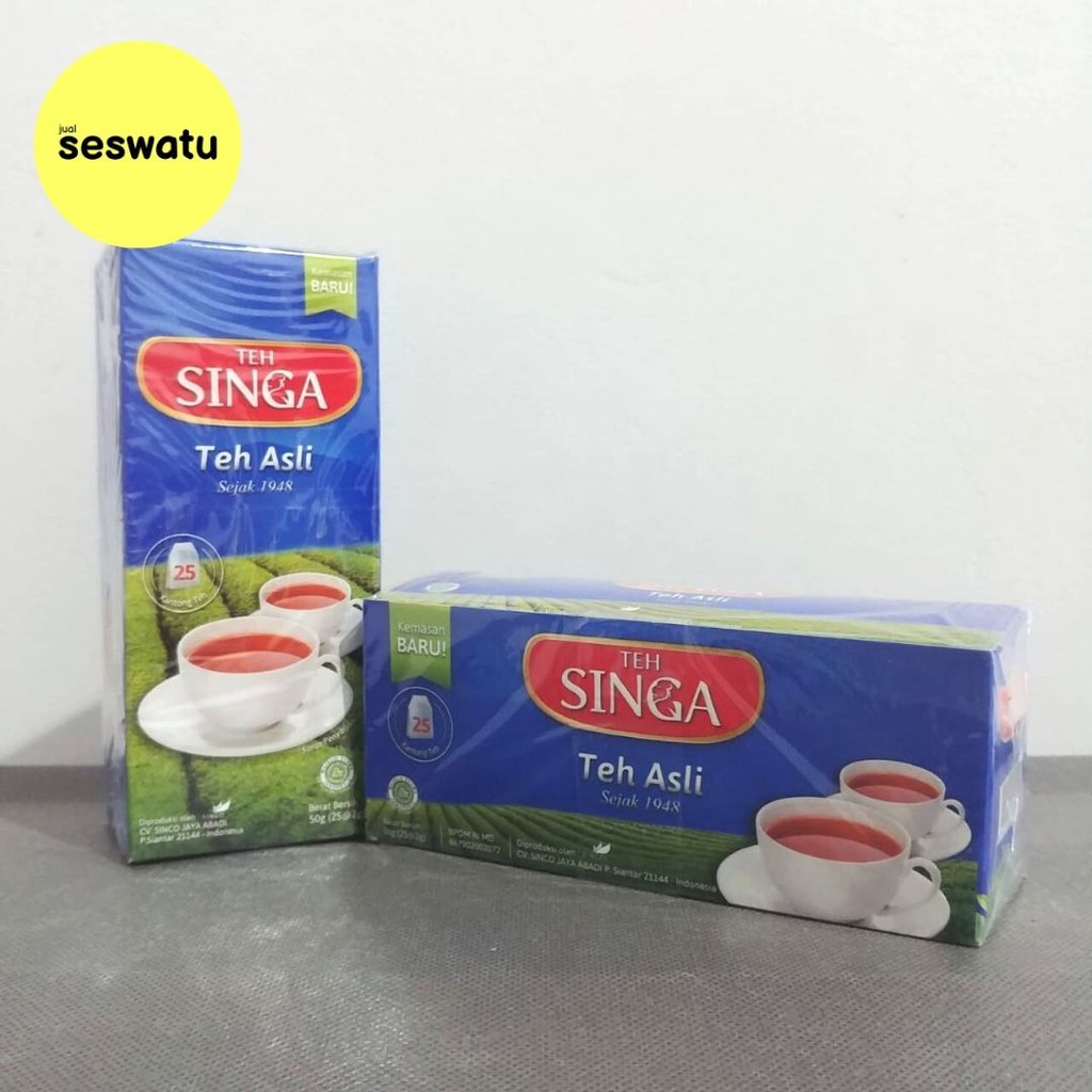 Jual Teh Singa Celup - 50gr (25 Kantong) / Teh Minuman Lokal Angkringan ...