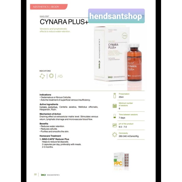Jual Inno Tds Cynara Plus (Injeksi Slimming/Kurus/Selulit/Gembyor ...