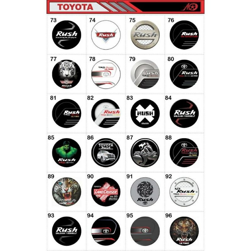 Jual Cover Ban Serep Mobil Toyota Rush/Sarung Cover Ban serep Mobil ...