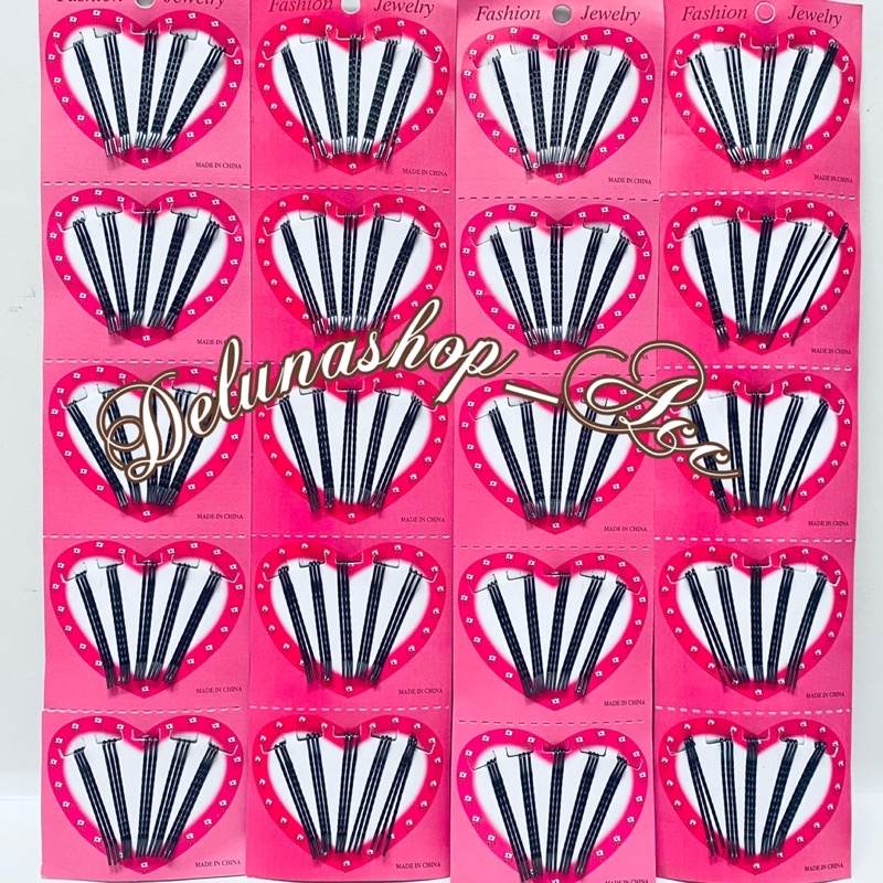 Jual Delunashop_Acc KEP LIDIK KECIL / KEP HITAM LIDI / BOBBY PIN ...