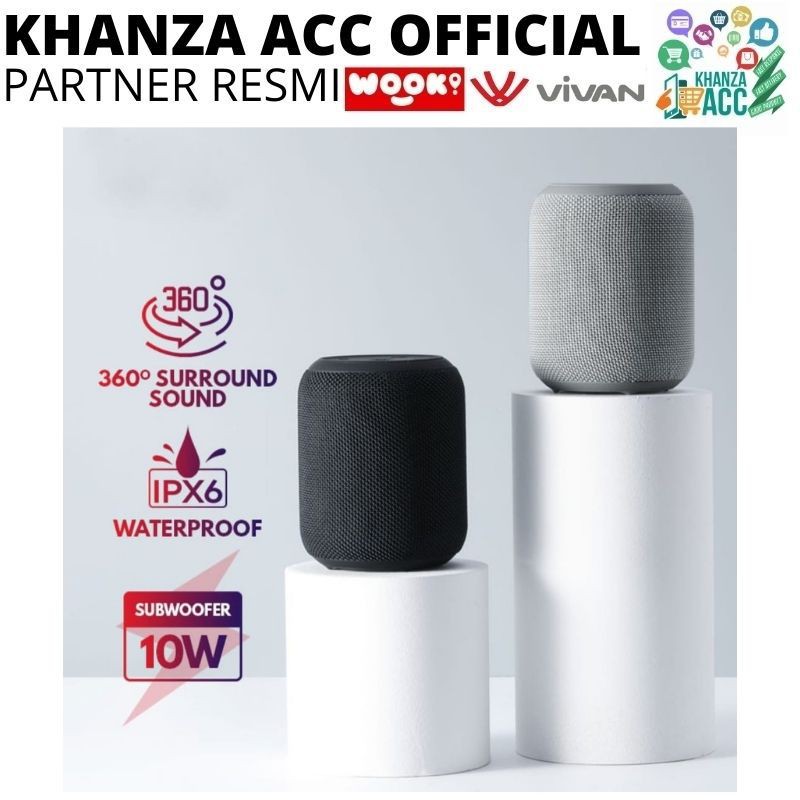 Jual KHANZAACC Vivan VS12 Bluetooth Speaker Surround Sound 360 ...