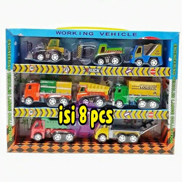 Jual Mainan Mobil Working Vehicle isi 8 pcs | Shopee Indonesia