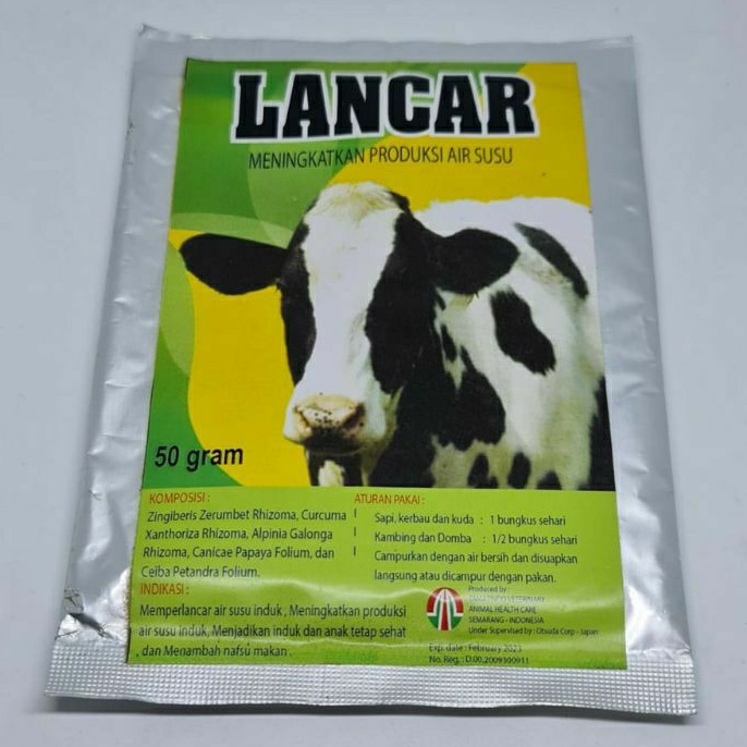 Jual LANCAR SAPI VITAMIN MENINGKATKAN PRODUKSI SUSU SAPI KERBAU 50GR ...