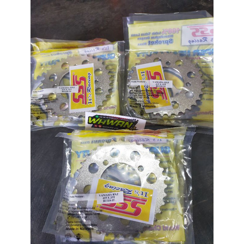 Jual Gir Gear belakang SSS Tk Racing R2 japan Triple S ukuran 415 33 34 ...