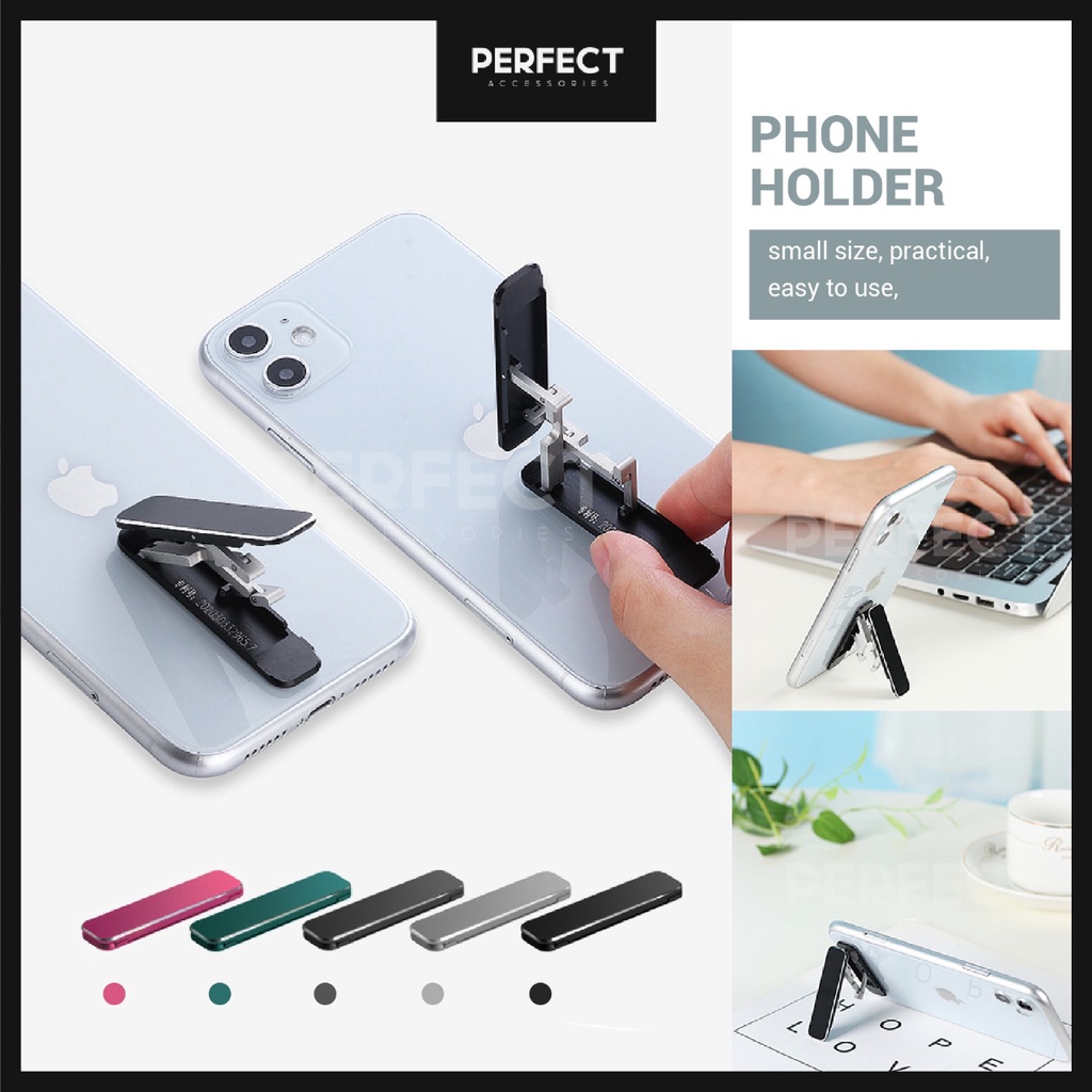 Jual Phone Holder HP KickStand UltraThin Universal Tempel Handphone ...