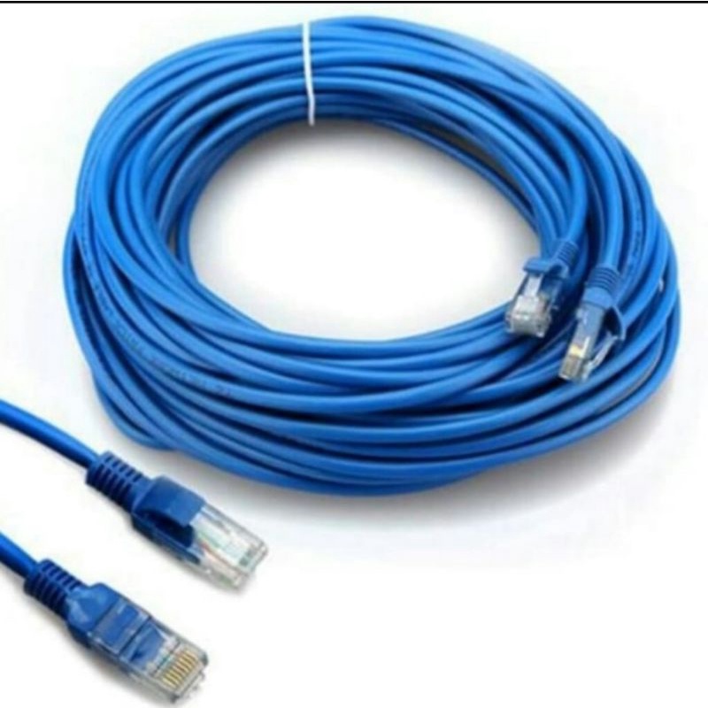 Jual kabel LAN biru 10meter cat5e upt 10meter cable | Shopee Indonesia