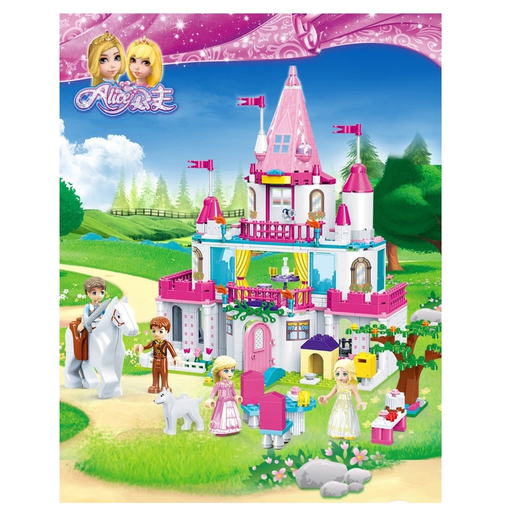Jual MAINAN DIY ANAK PUZZLE BRICK SUSUN RUMAH VILLA CASTLE PRINCESS ...