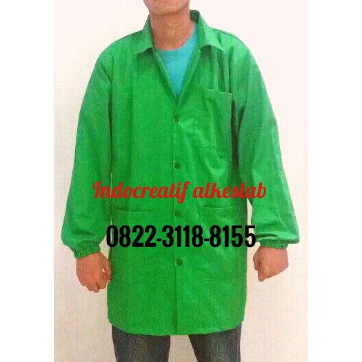 Jual Jas Laboratorium / Jas Lab Warna Hijau Lengan Panjang | Shopee ...