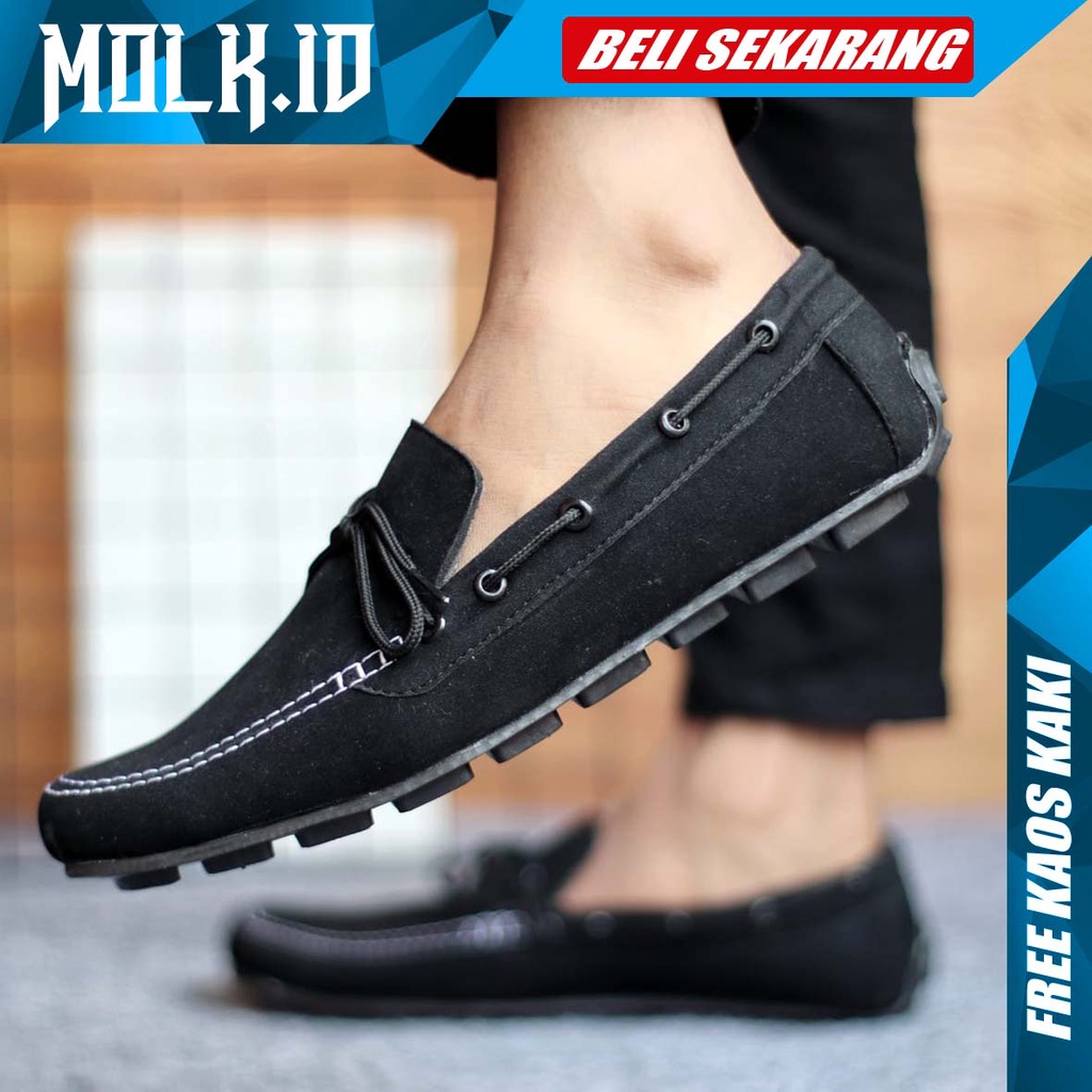 Jual MOLK Sepatu Casual Slip On Pria Keren Original Kekinan Model Slop ...