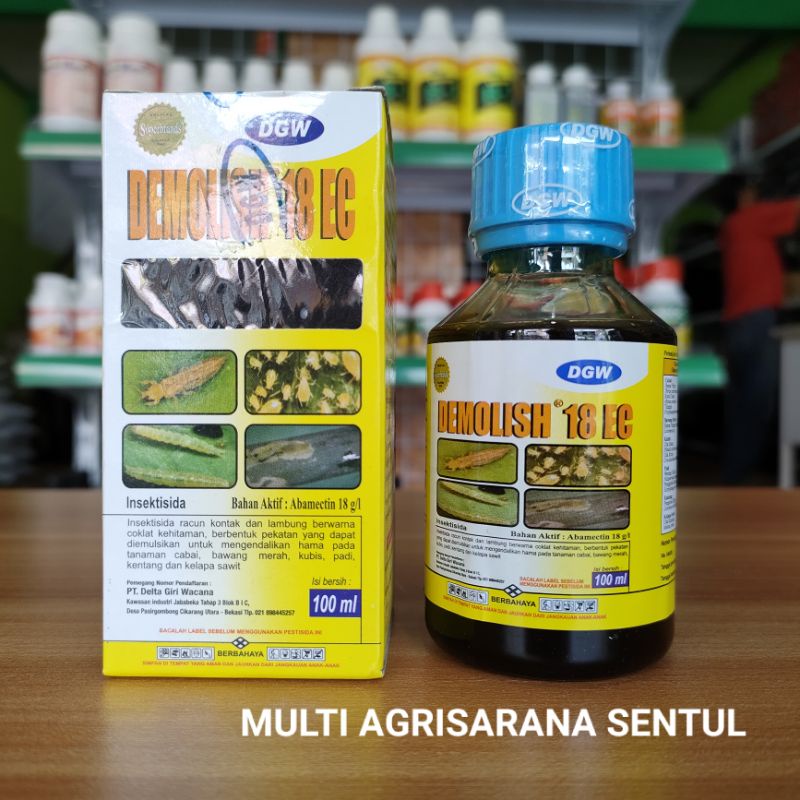Jual Insektisida Demolish 18 EC 100 ml. insektisida abamektin | Shopee ...