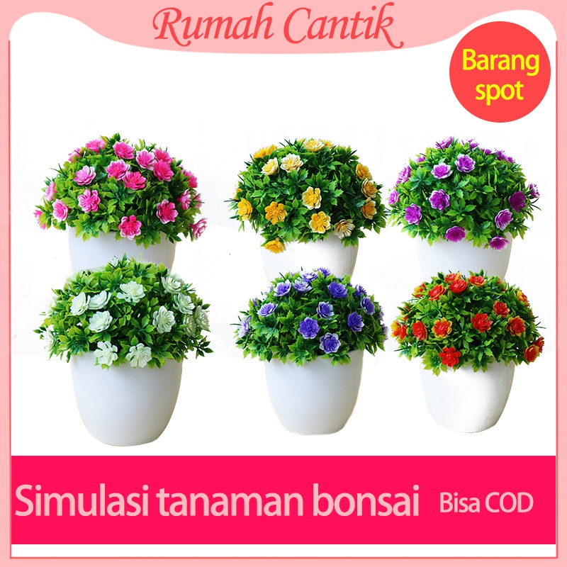 Jual Pohon harapan Simulasi tanaman pot Bunga palsu dan tanaman hijau ...