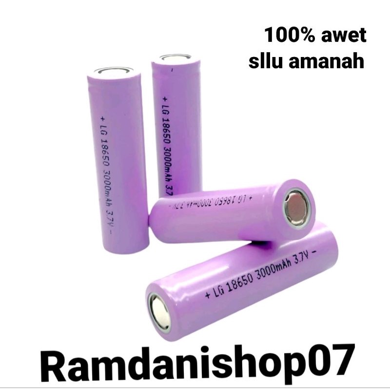 Jual batre cas 18650 PINK li-on 3.7v 3000mh | Shopee Indonesia