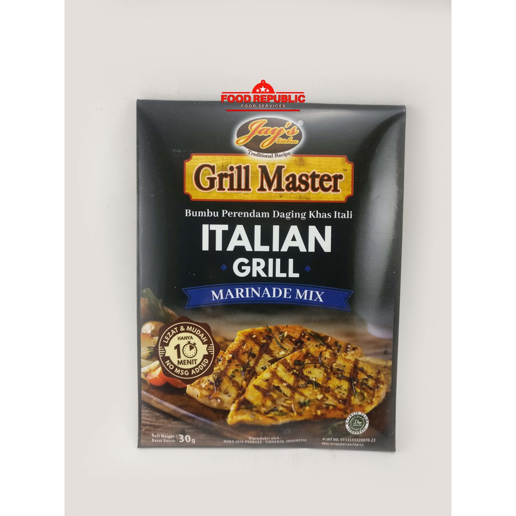 Jual Jay's Italian Grill Master Barbecue Marinade Mix 30 GR NO MSG HALAL | Shopee Indonesia