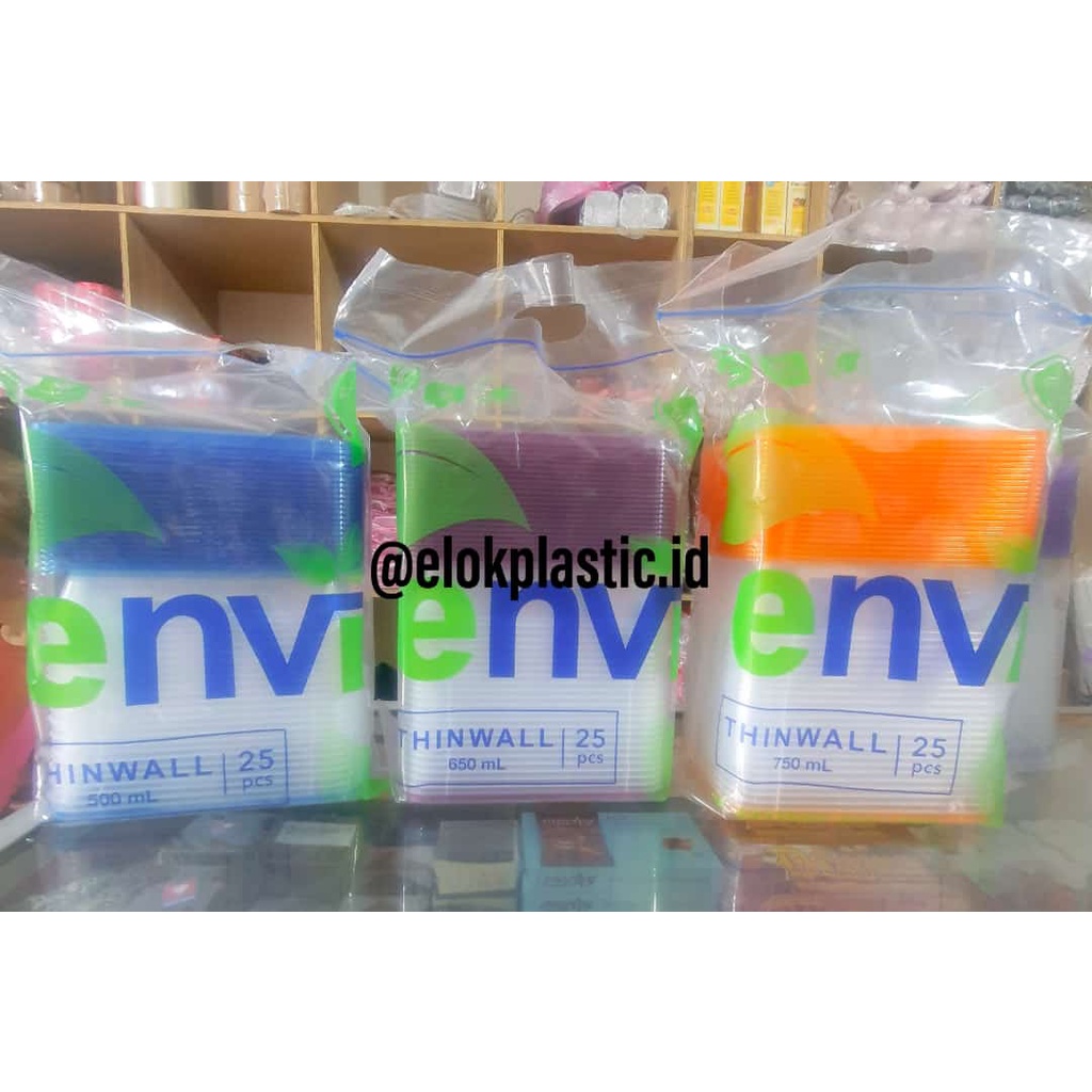 Jual Envi Thinwall color 500, 650, 750 ml | Shopee Indonesia