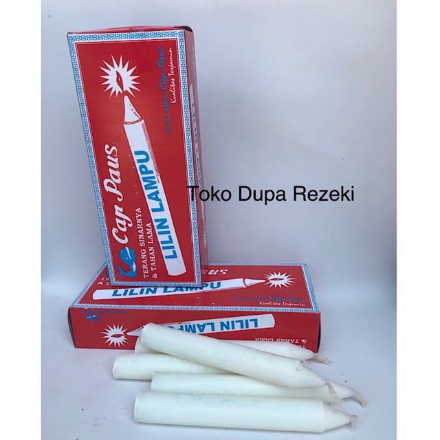 Jual Lilin paus batangan putih lilin natal mati lampu cap paus lilin ...