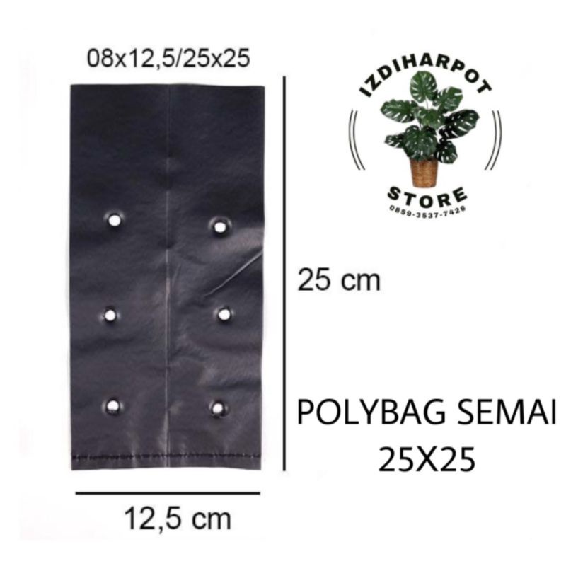 Jual plastik polybag polibag semai tanaman 1 KG semua ukuran - POLYBAG ...