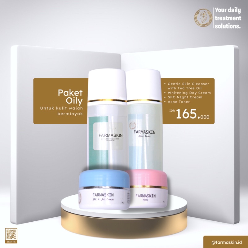 Jual FARMASKIN PAKET OILY | Shopee Indonesia