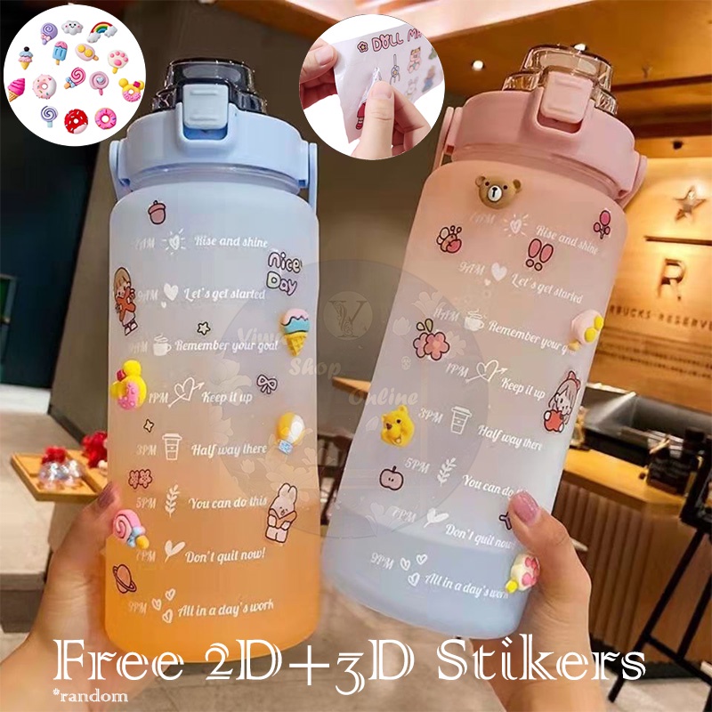 Jual Botol Minum Sultan Tumbler Nagita Slavina 2D +3D Stiker Plastik ...