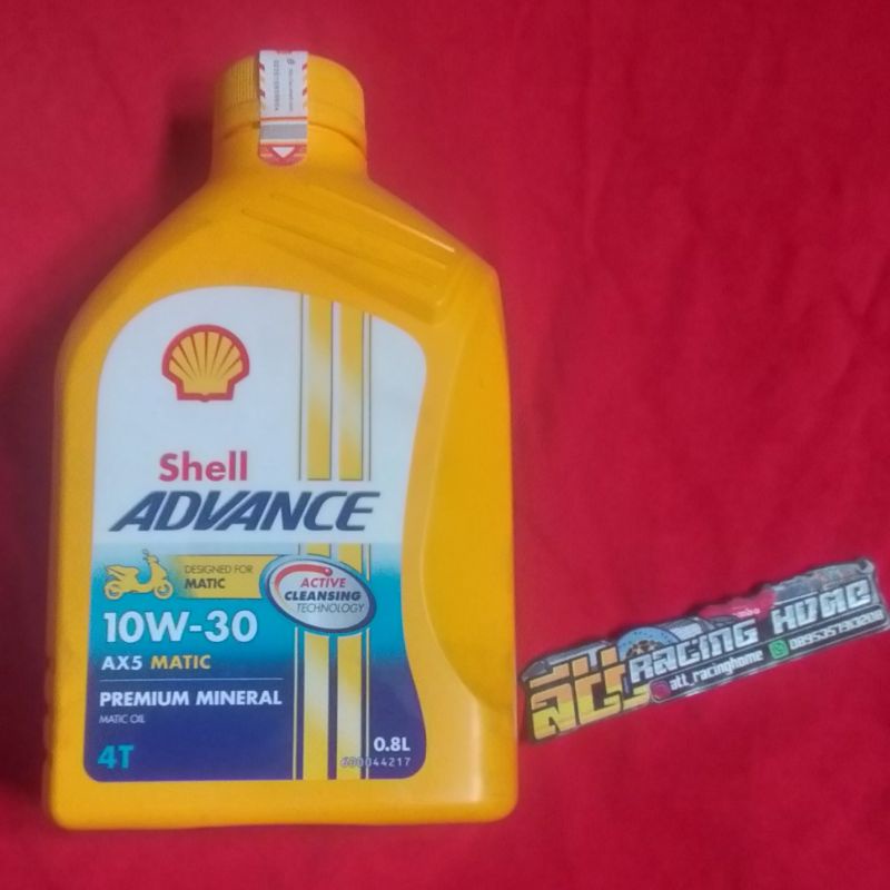 Jual OLI SHELL MATIC ADVANCE 10w-30 AX5 ORIGINAL 800ML | Shopee Indonesia
