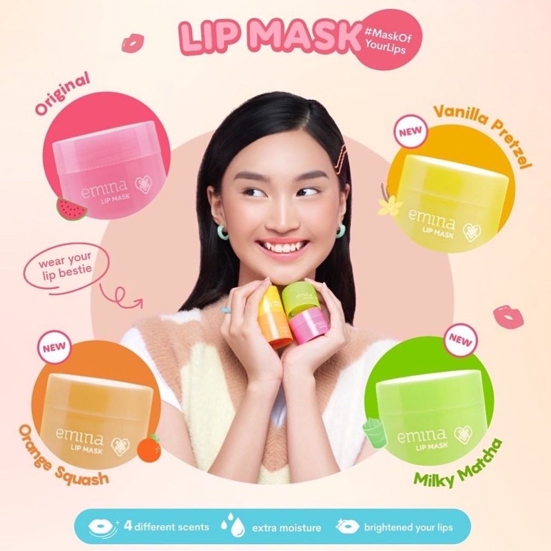 Jual EMINA LIP CARE / LIP BALM / Lip mask / lip serum / scrub bibir ...