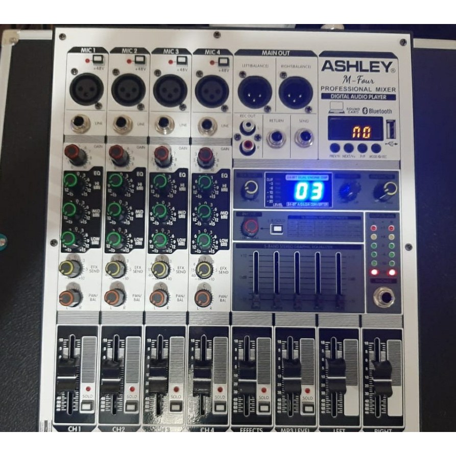 Jual TERBAIK Mixer Ashley M Four M-4 4ch Bluetooth USB Recording ...