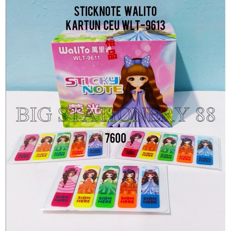 Jual PEMBATAS BUKU / STICK NOTE WALITO KARTUN CEU WLT-9613 | Shopee ...