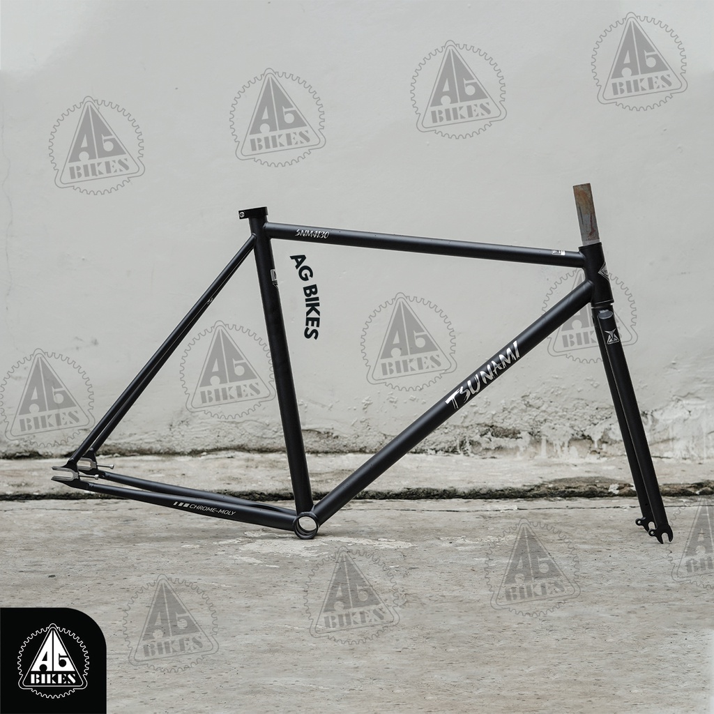 Jual Frame + Fork Tsunami SNM 4130 Chromoly | Shopee Indonesia