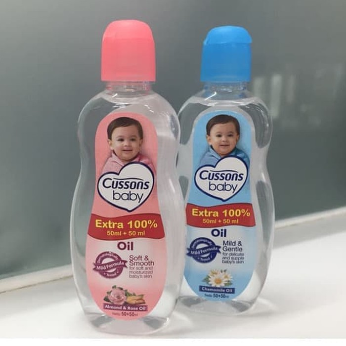 Jual Cussons Baby Oil 50ml+50ml 100ml+100ml/cusson baby oil Cussons Oil ...