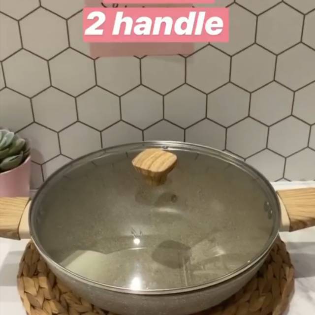 Jual Steincookware wok pan 32cm (2 handle) | Shopee Indonesia