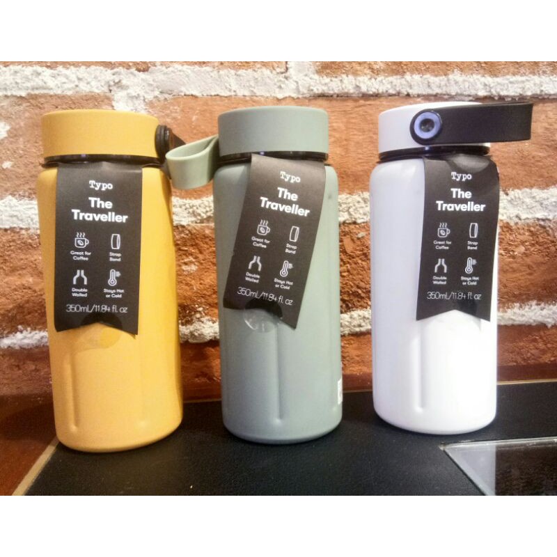 Jual BOTOL TERMOS TRAVEL 350ml HOT&COLD TYPO BRAND | Shopee Indonesia