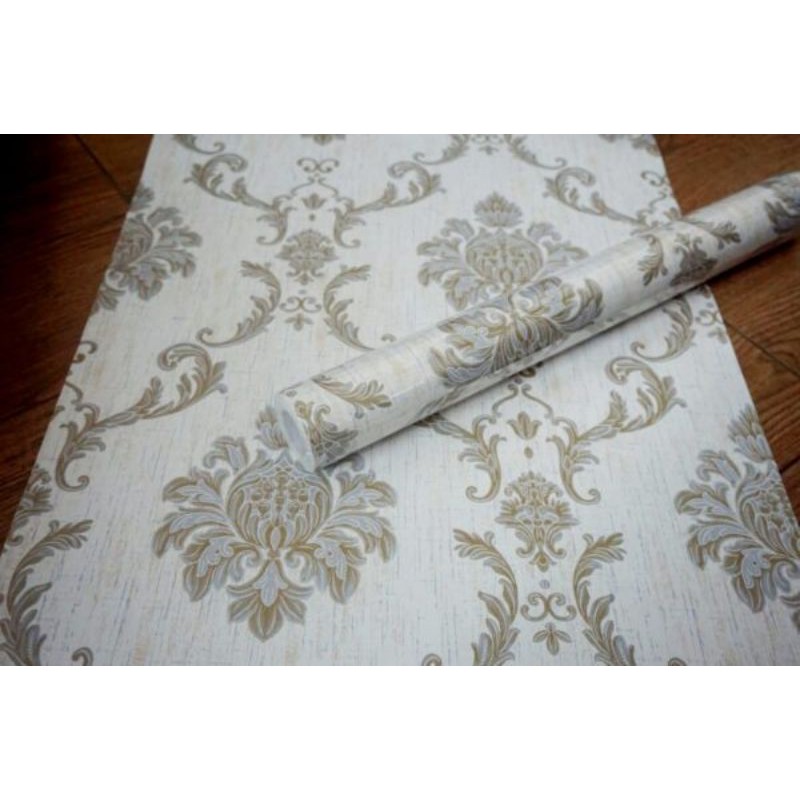 Jual Wallpaper Sticker Dinding murah motif batik abu-abu | Shopee Indonesia
