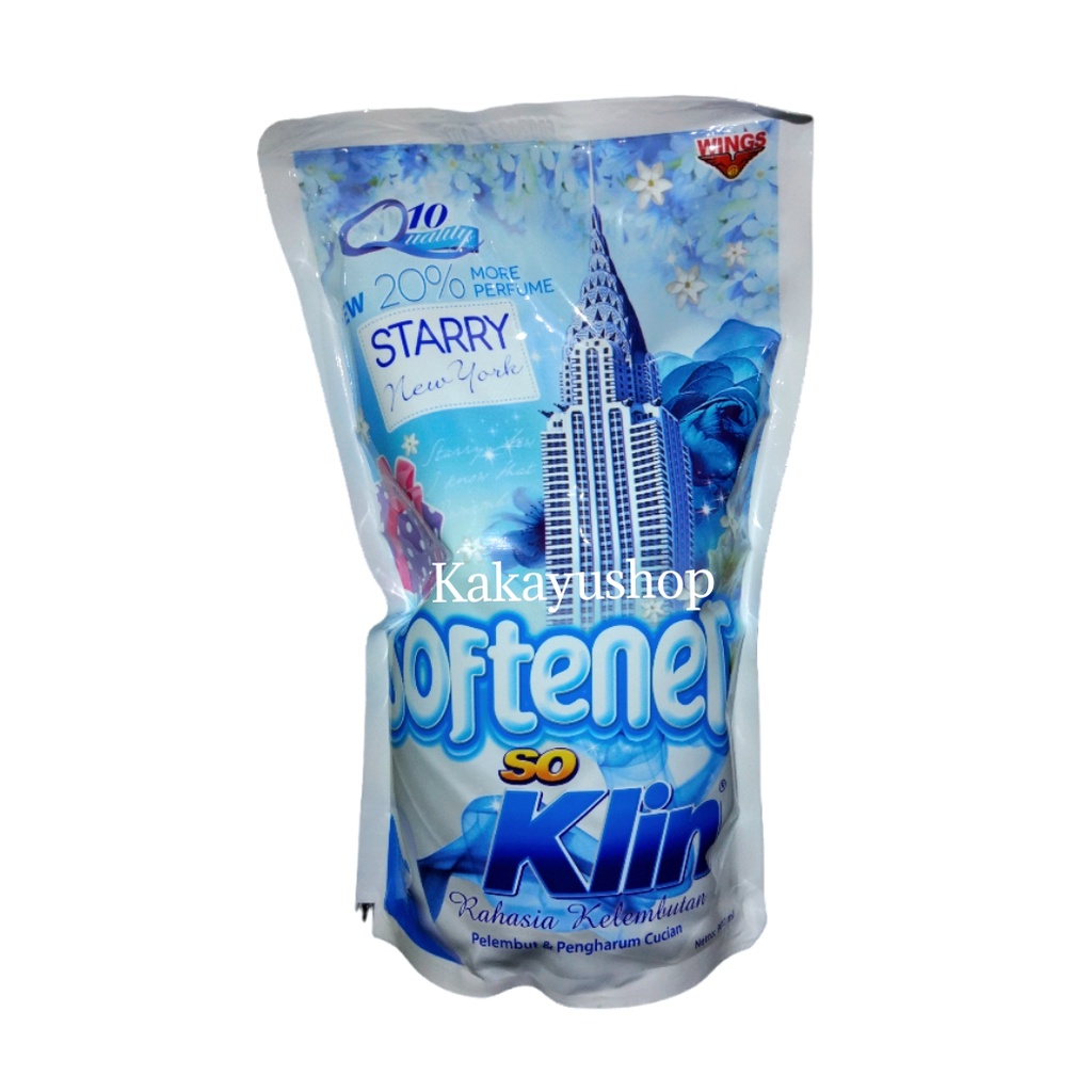 Jual SO KLIN SOFTENER Pelembut dan Pewangi Pakaian 900ML | Shopee Indonesia