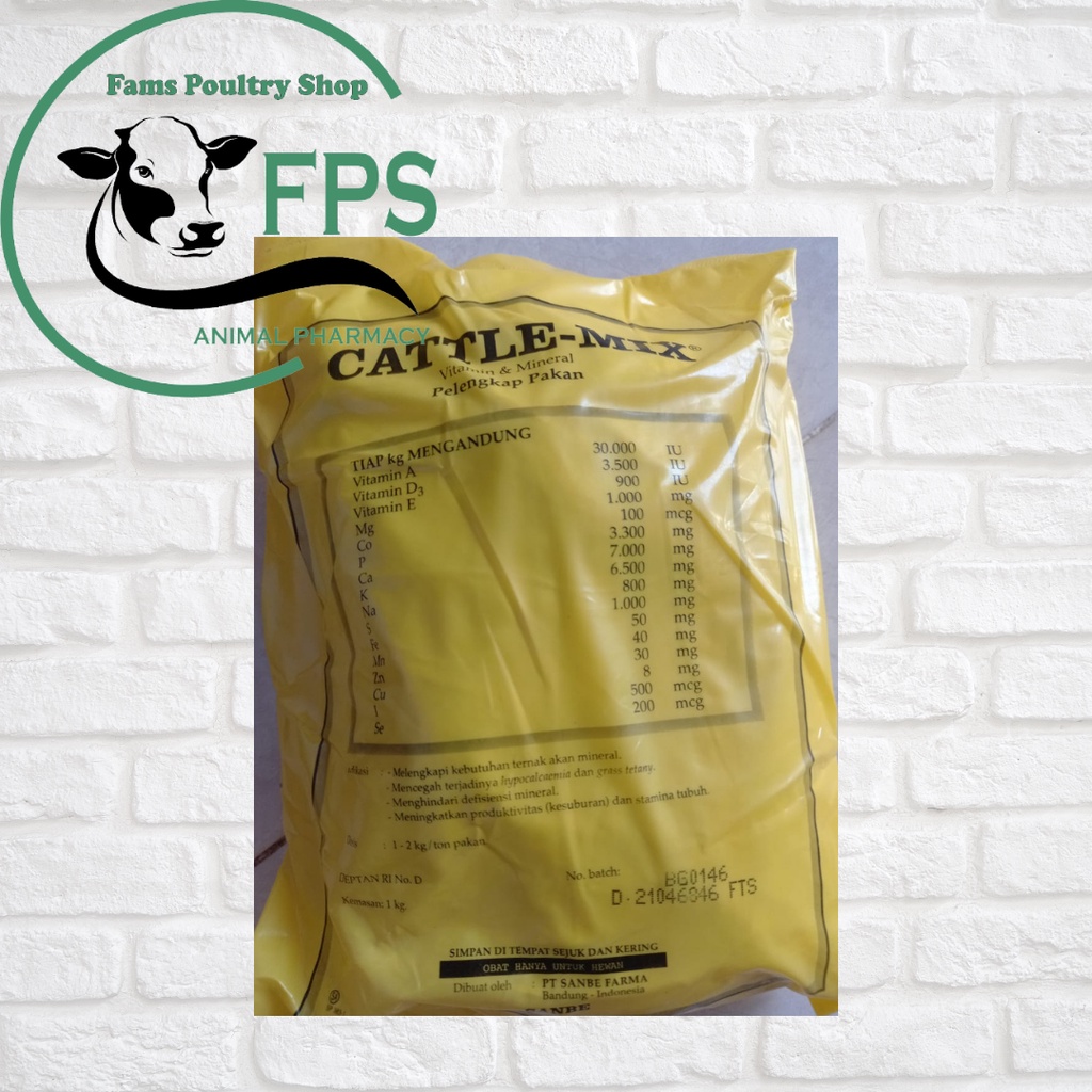 Jual PREMIX CATTLE MIX.(MINERAL DAN VITAMIN SANBE UNTUK PENGGEMUKAN ...